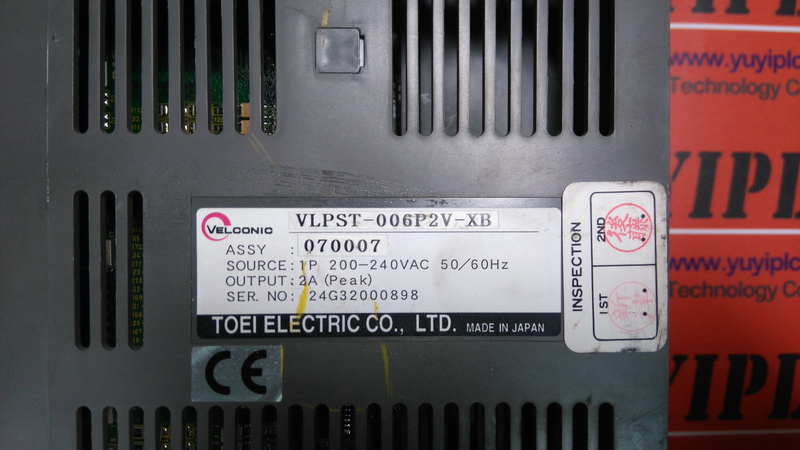 TOEI VELCONIC SERVO DRIVE VLPST-006P2V-XB - PLC DCS SERVO Control MOTOR POWER SUPPLY IPC ROBOT